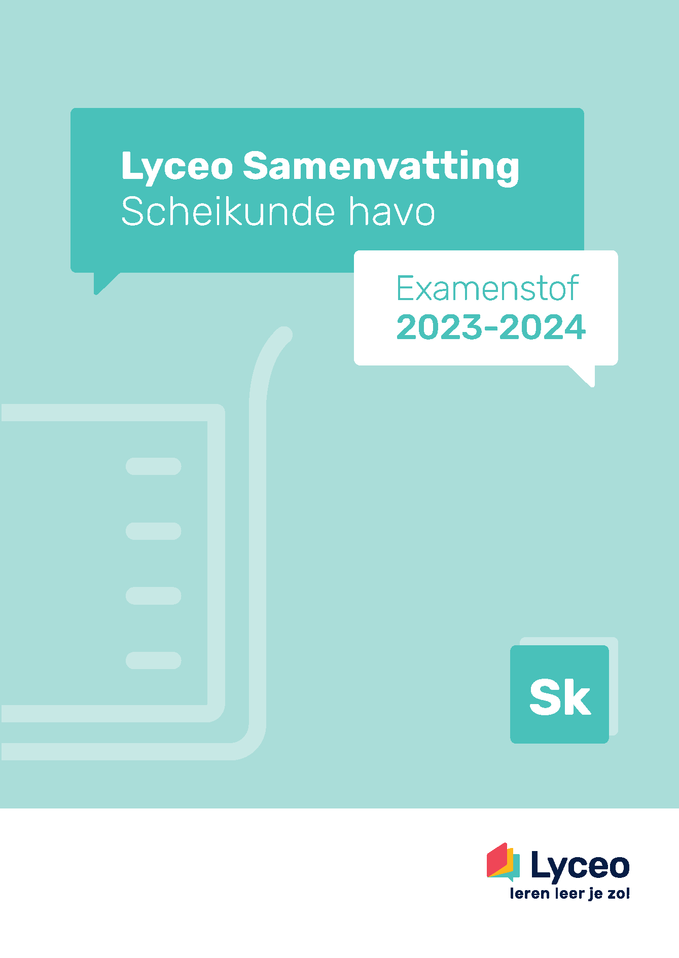 Lyceo Samenvatting - Scheikunde havo - Bestel online bij Lyceo